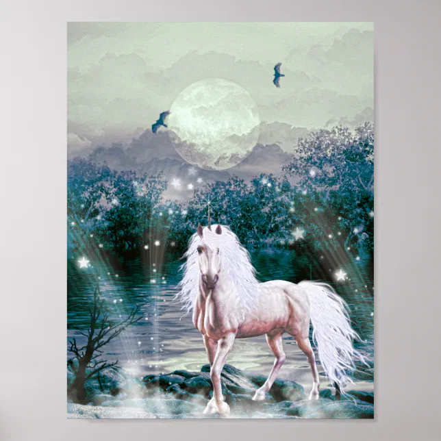 Unicorn Fantasy Poster | Zazzle