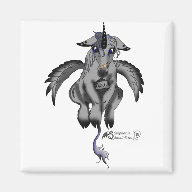 Unicorn Horse Pony Equine Equus head horn alicorn Magnet | Zazzle