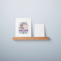 Unicorn in Bloom Bold Typography Print on Demand D Picture Ledge | Zazzle