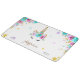 Unicorn license plate with flowers | Zazzle