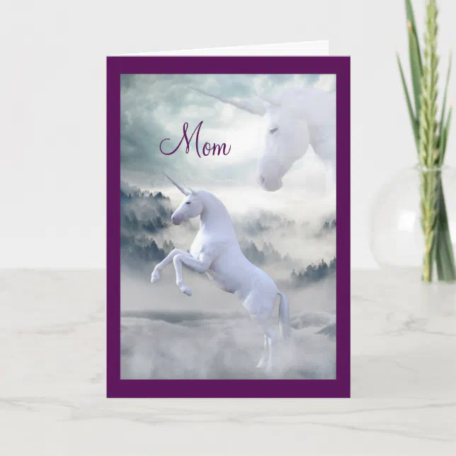 Unicorn Mother's Day Card | Zazzle
