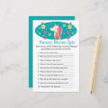 Unicorn Nursery Rhyme Quiz baby shower game | Zazzle
