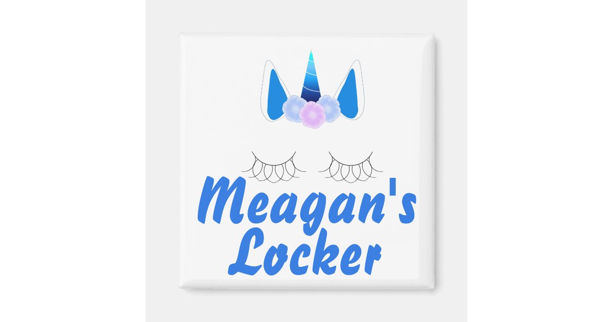 Unicorn Personalized Locker Magnet | Zazzle