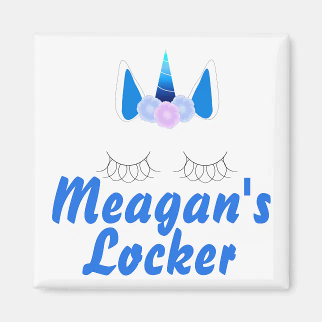 Unicorn Personalized Locker Magnet | Zazzle