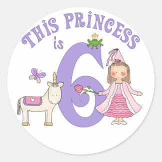 Unicorn Birthday Stickers | Zazzle