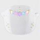 Unicorn Purple Flowers Gold Glitter Stars Face Shield | Zazzle