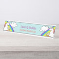 Unicorn Rainbow Desk Name Plate | Zazzle