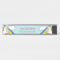 Unicorn Rainbow Desk Name Plate | Zazzle