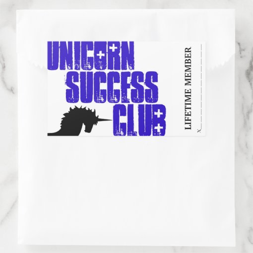 Unicorn success club membership stickers | Zazzle