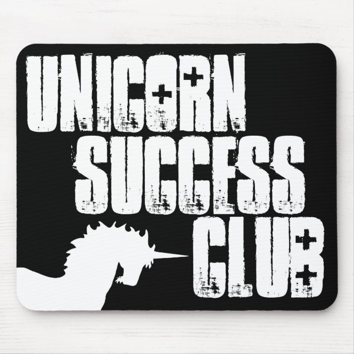 Unicorn Success Club Mousepad | Zazzle.com