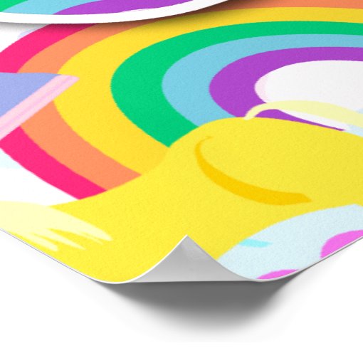 Unicorns and Rainbows The Poster! Poster | Zazzle