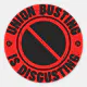Union Busting is Disgusting Classic Round Sticker | Zazzle
