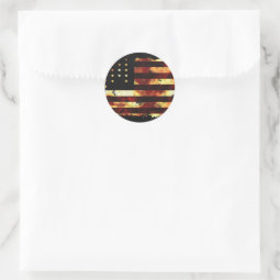 Union Flag, Civil War, Stars and Stripes, USA Classic Round Sticker ...