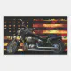 Union Flag, Stars and Stripes, Motorcycle Rectangular Sticker | Zazzle