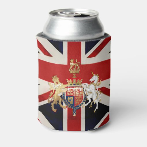 UNION JACK and INSIGNIA Can Cooler | Zazzle
