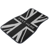 Union Jack | Black and Grey Car Mat | Zazzle