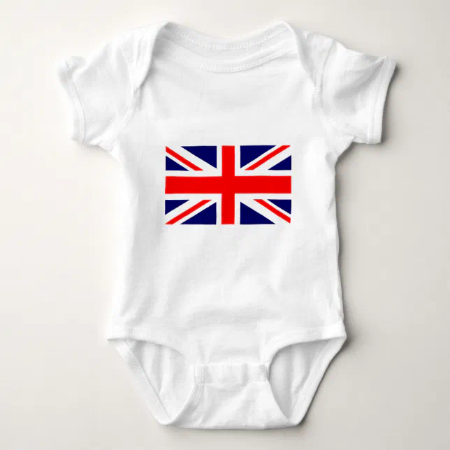 Union Jack British Flag Baby Bodysuit | Zazzle