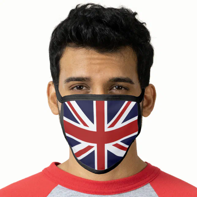 Union Jack British Flag Face Mask | Zazzle