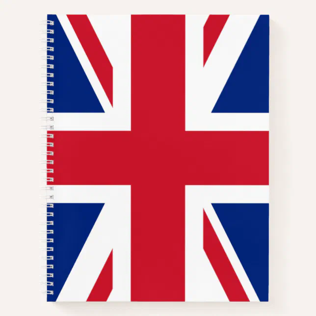 Union Jack ~ British Flag Spiral Notebook | Zazzle