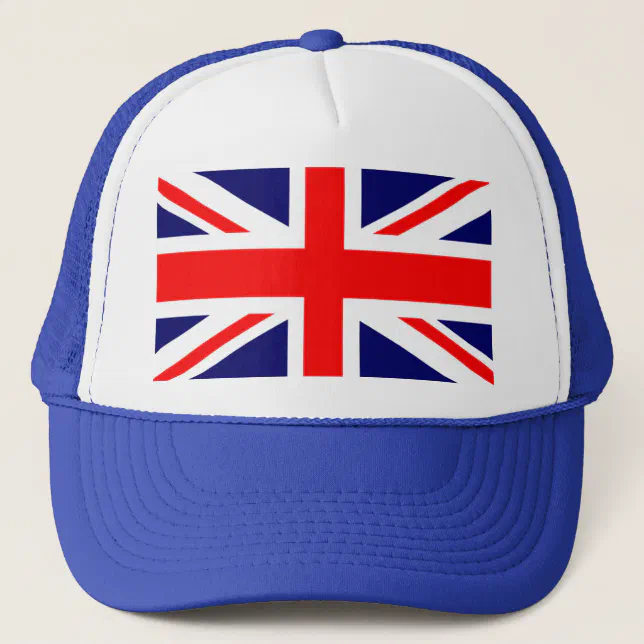 Union Jack British Flag Trucker Hat | Zazzle
