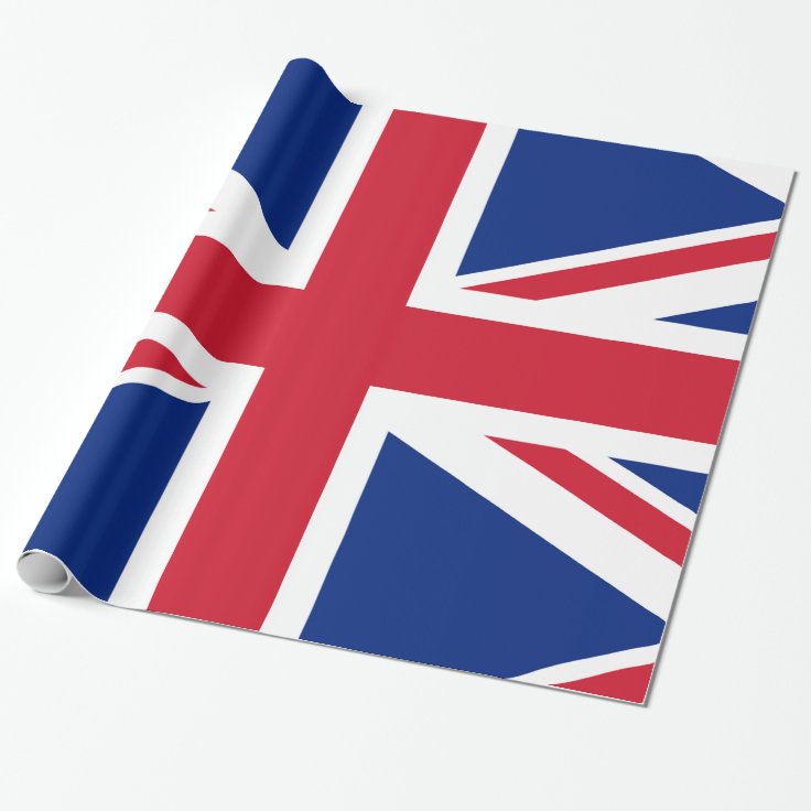 Union Jack British Flag Wrapping Paper | Zazzle