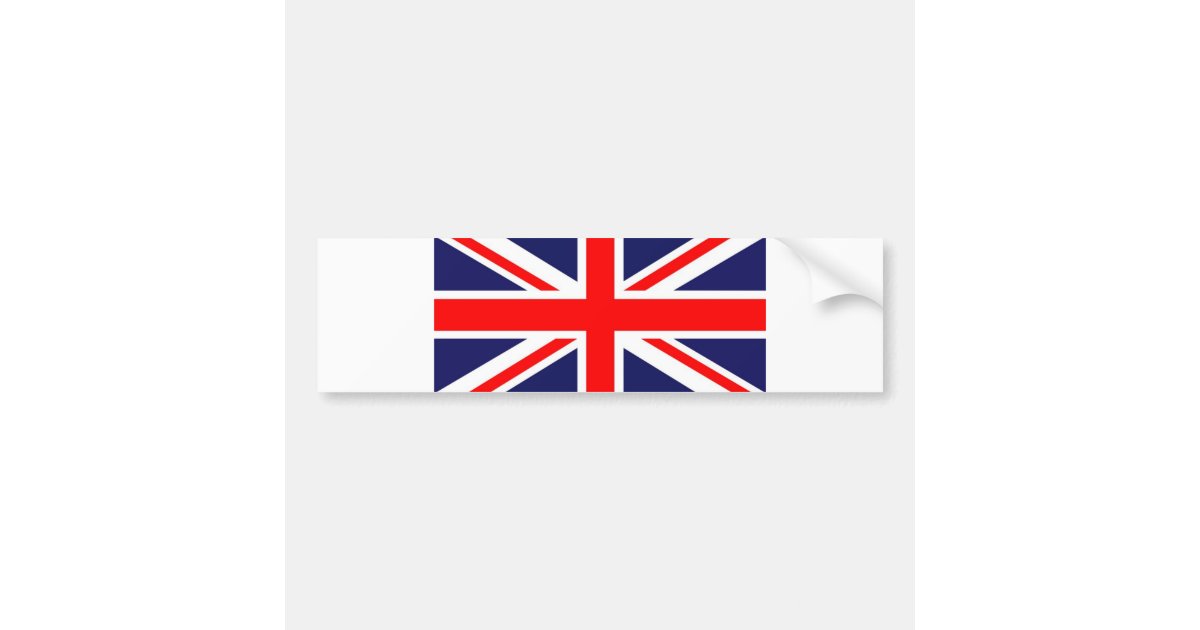 Union Jack Bumper Sticker | Zazzle