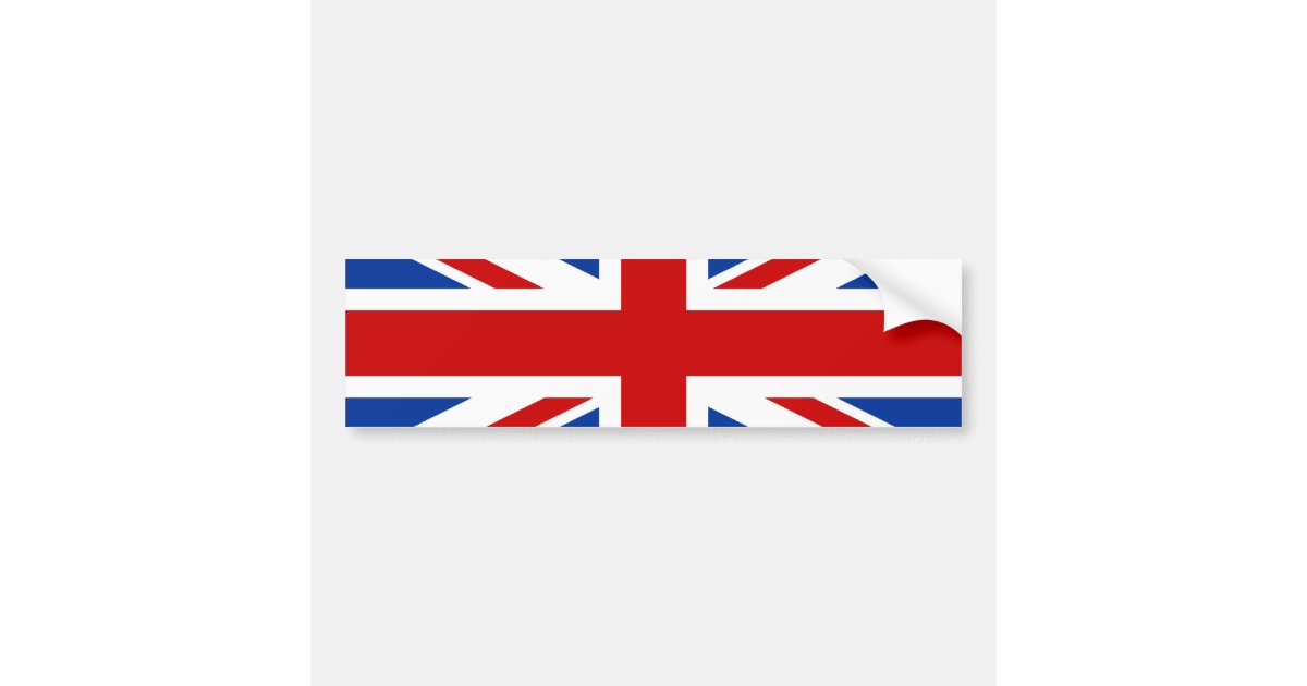 Union Jack Bumper Sticker | Zazzle