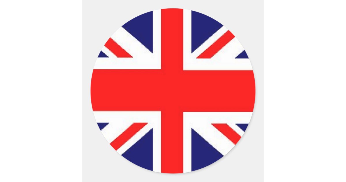 Union Jack Classic Round Sticker | Zazzle