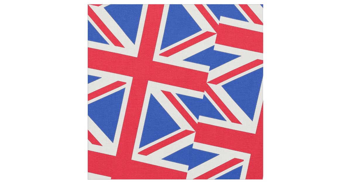 Union Jack Fabric | Zazzle