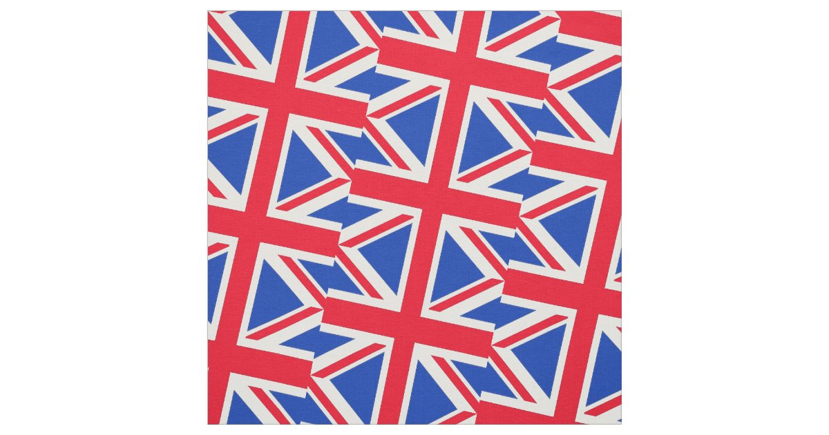 Union Jack Fabric | Zazzle