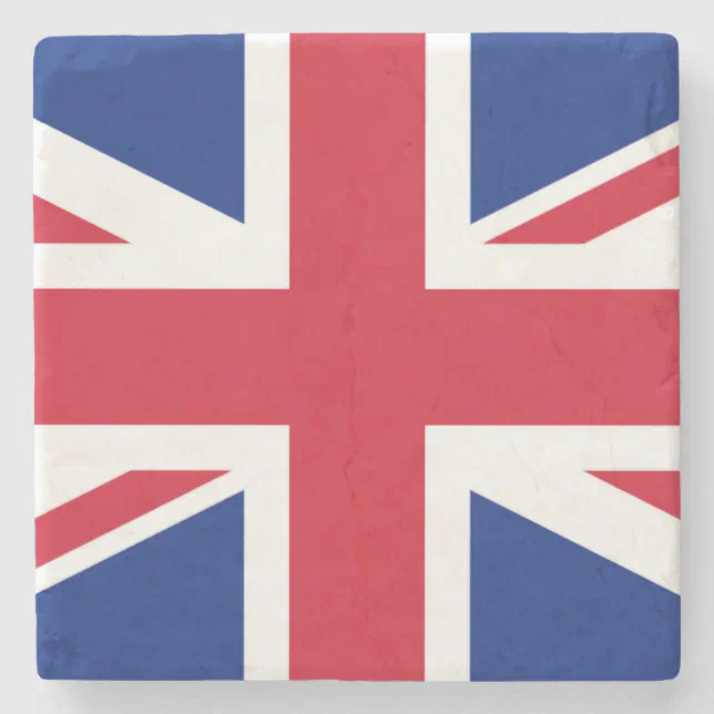 Union Jack Flag coastercnt Stone Coaster | Zazzle