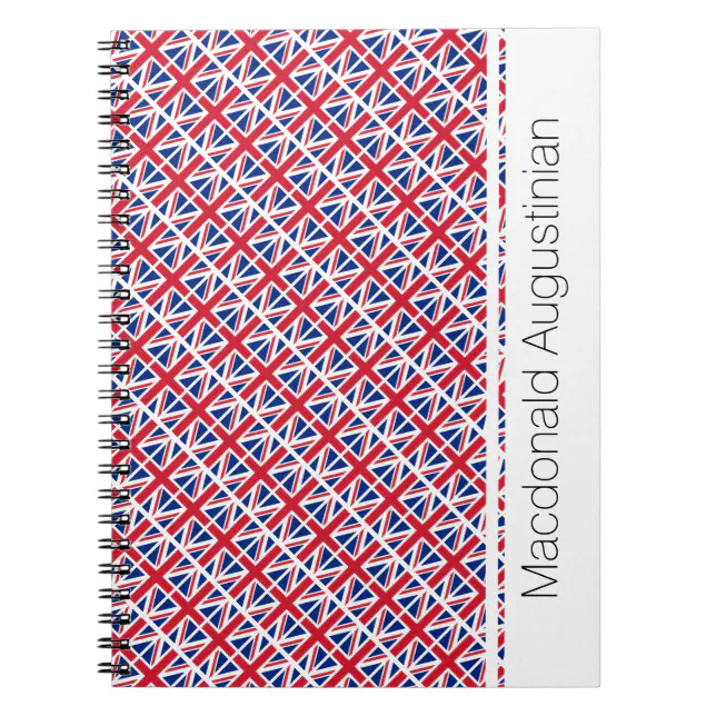 UNION JACK Flag Custom Patriotic Notebook | Zazzle