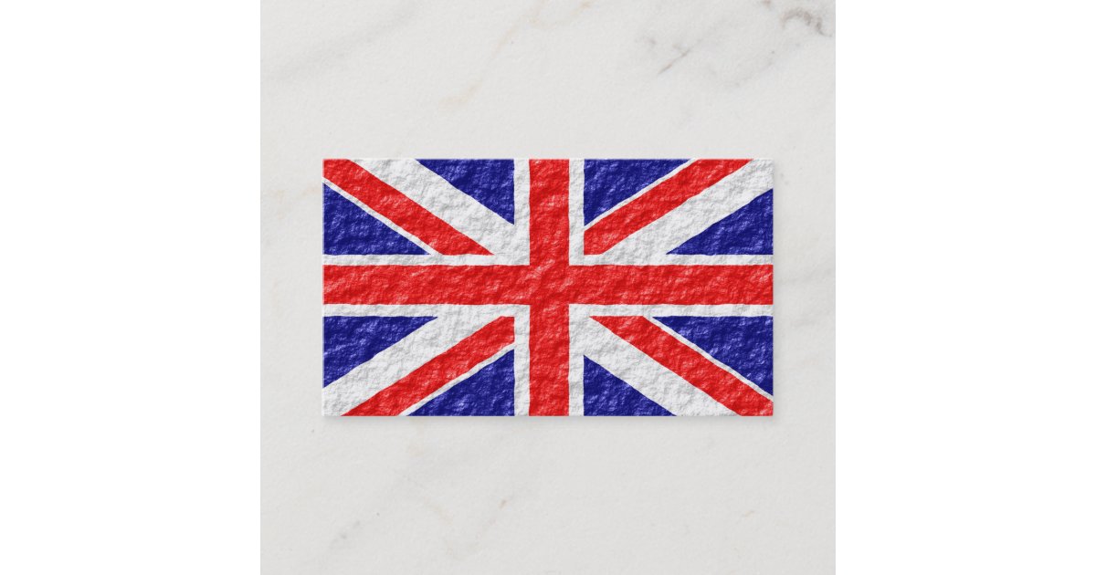 Union Jack Flag Design Business Card | Zazzle