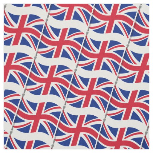 Union Jack Flag Fabric | Zazzle