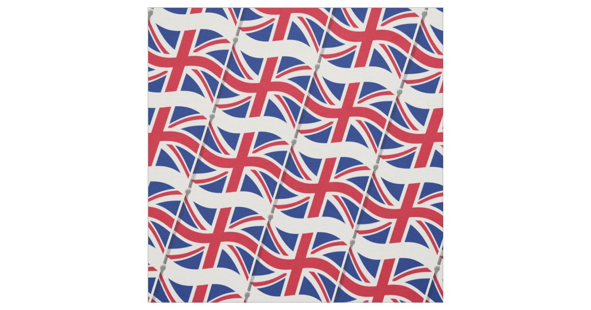Union Jack Flag Fabric | Zazzle