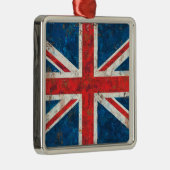 Union Jack Flag Metal Ornament | Zazzle