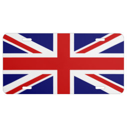Union Jack Flag of the United Kingdom License Plate | Zazzle