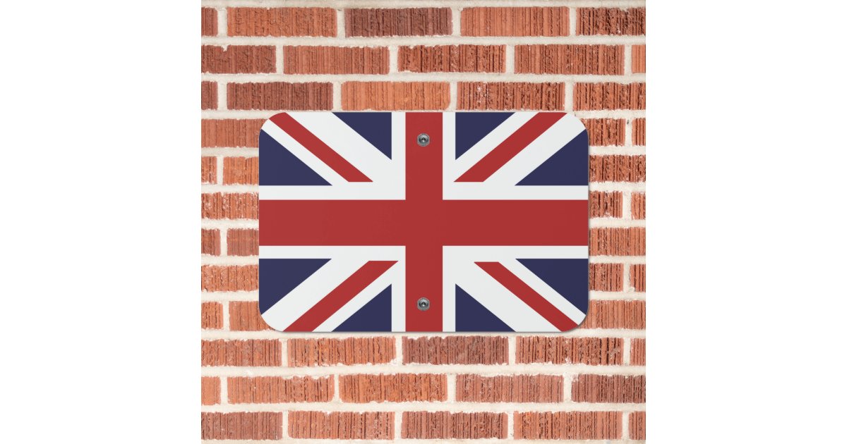 Union Jack Flag of the United Kingdom Metal Sign | Zazzle