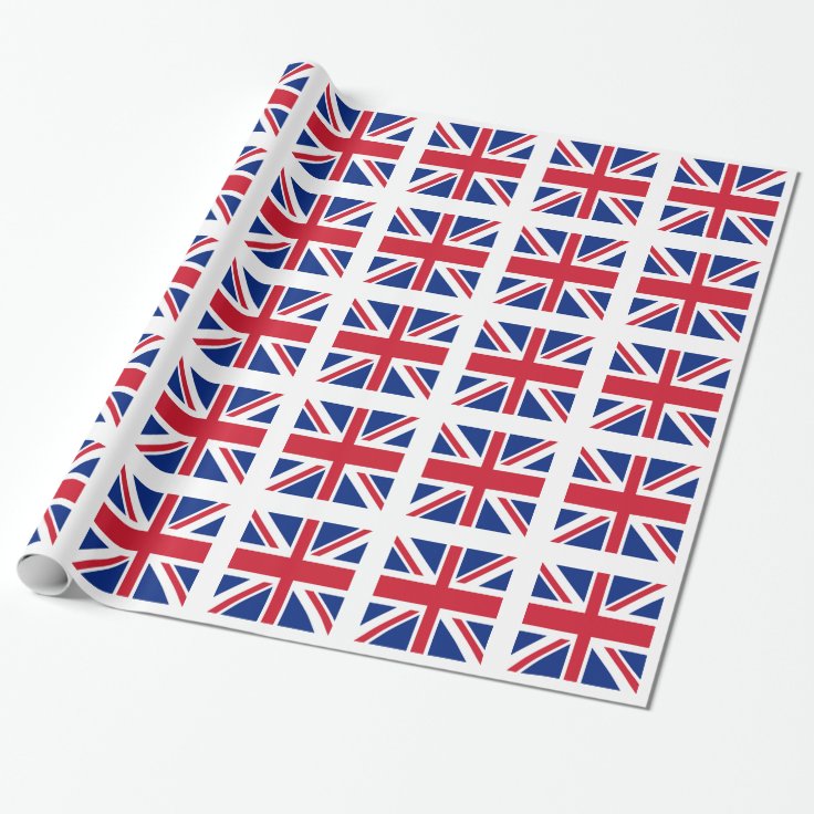 Union Jack - Flag of the United Kingdom Wrapping Paper | Zazzle