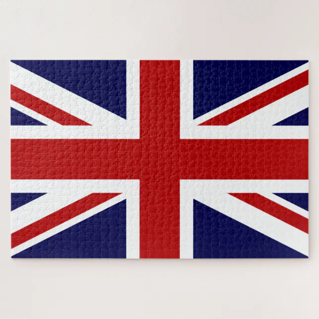 Union Jack Flag of UK Jigsaw Puzzle | Zazzle