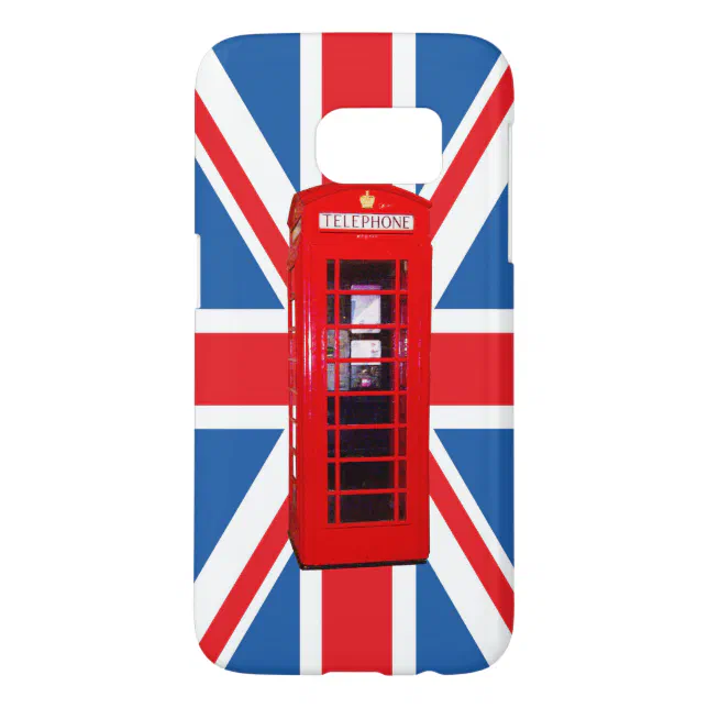 Union Jack/Flag & Phone Box Design Case-Mate Samsung Galaxy Case | Zazzle