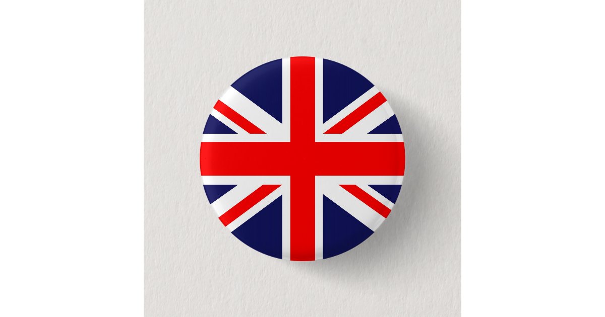 Union Jack flag Pinback Button | Zazzle