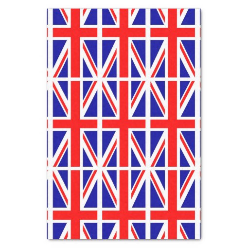 Union Jack flag Tissue Paper | Zazzle