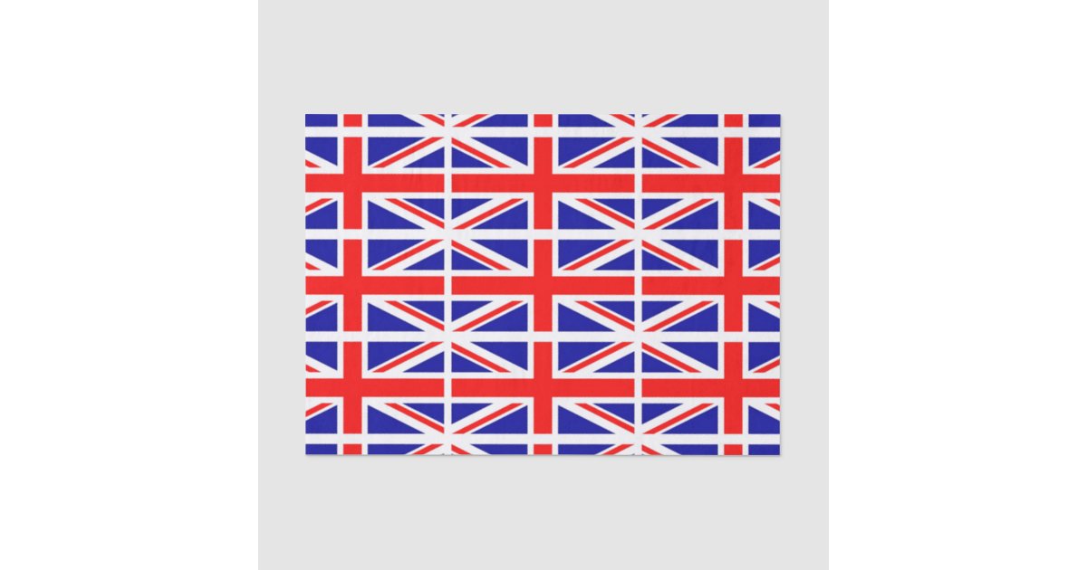 Union Jack flag Tissue Paper | Zazzle