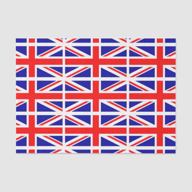Union Jack flag Tissue Paper | Zazzle