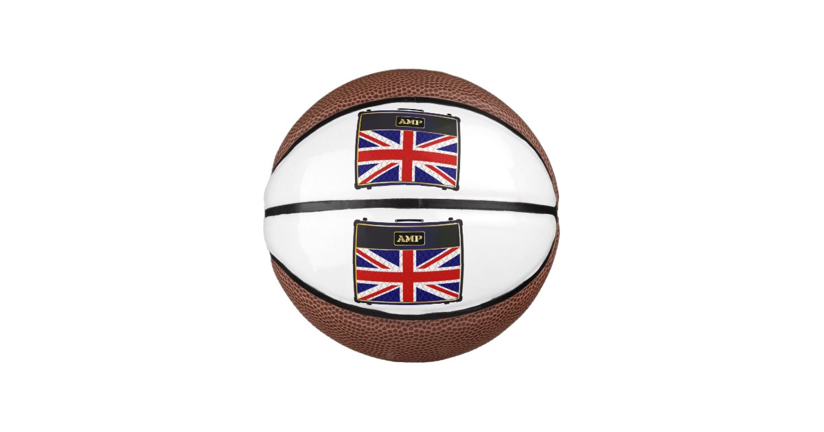 Union Jack Guitar Amplifier Mini Basketball | Zazzle