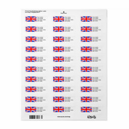 "UNION JACK" LABEL | Zazzle