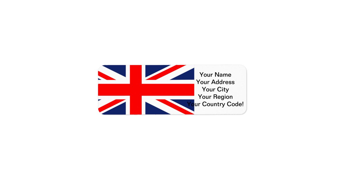 Union Jack Label | Zazzle