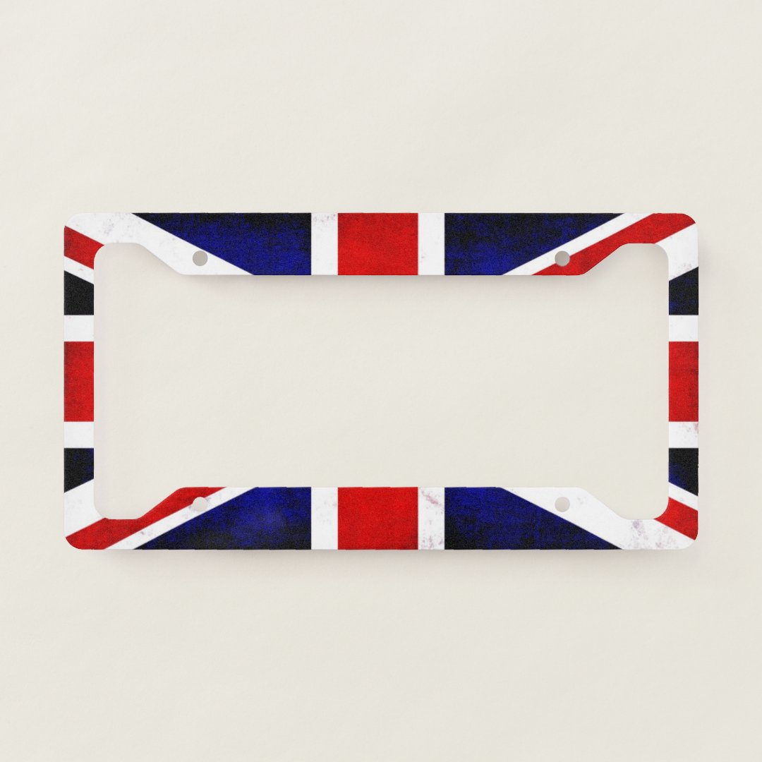 Union Jack License Plate Frame | Zazzle