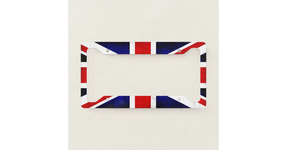 Union Jack License Plate Frame | Zazzle